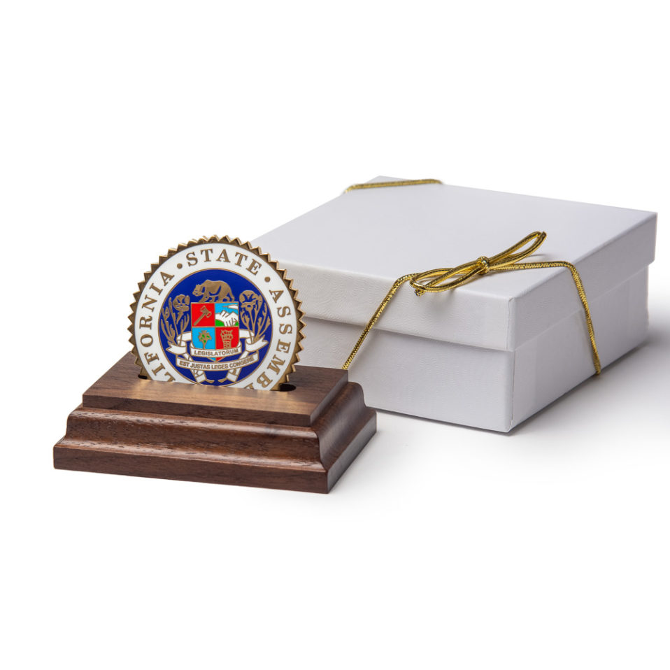 Wood Display Stand for Medallion