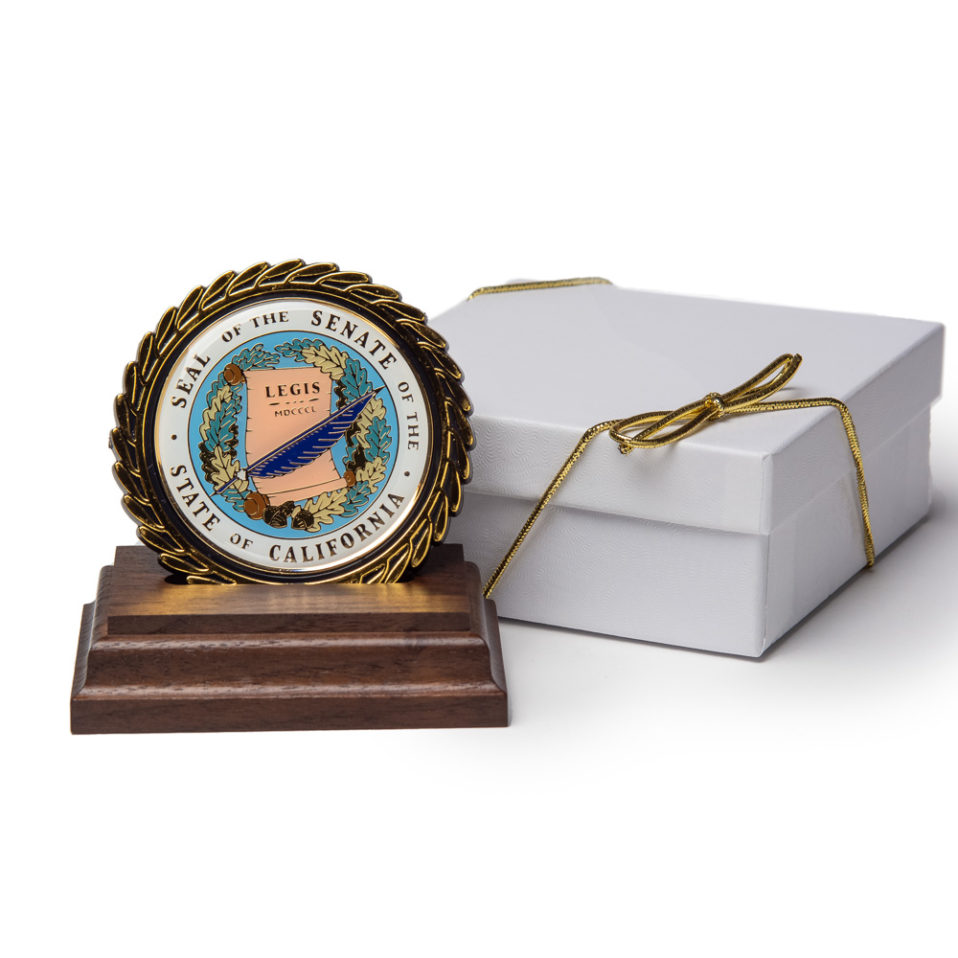 Wood Display Stand for Medallion